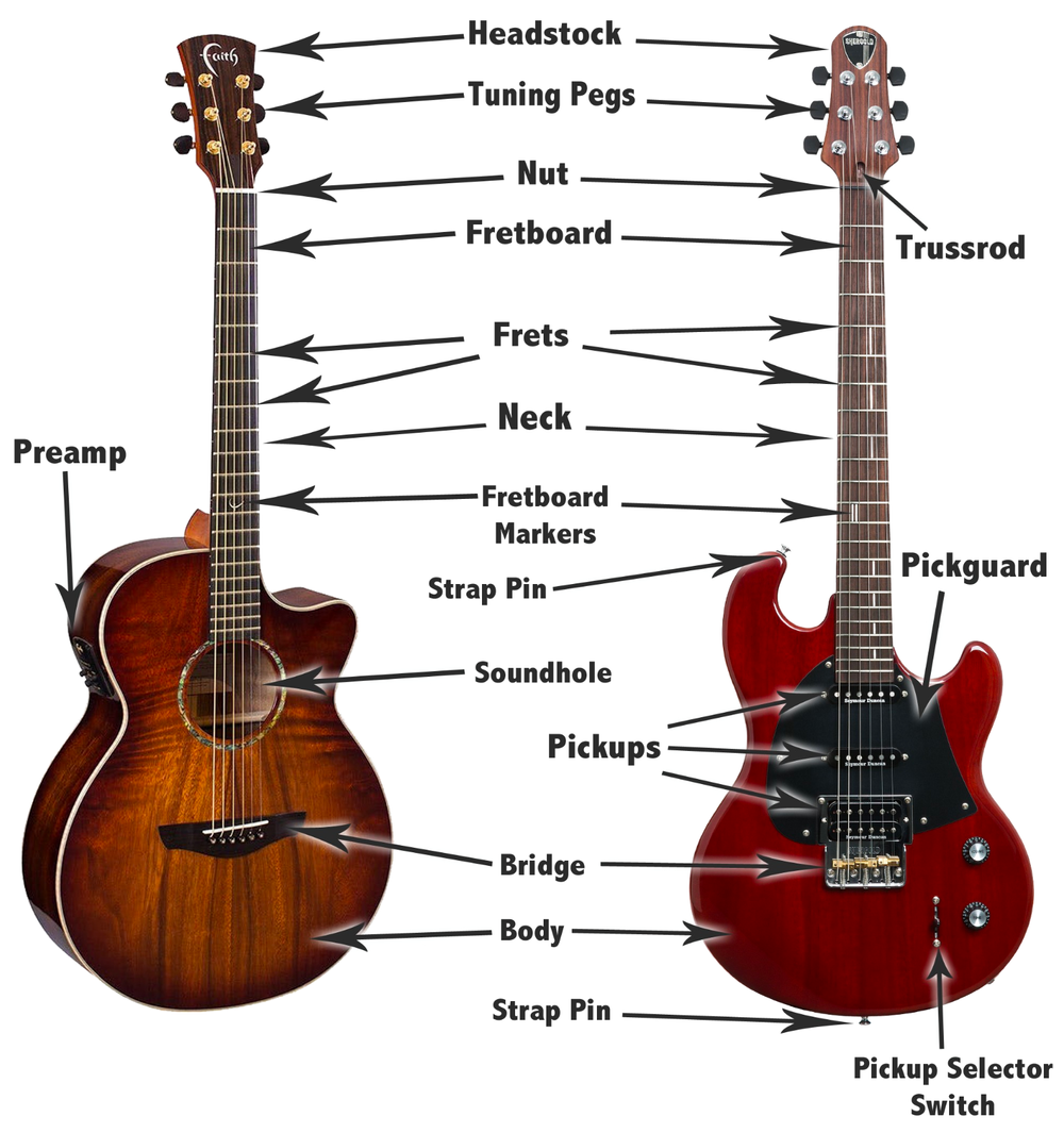 Guitar Anatomy - Parts Of The Guitar Explained