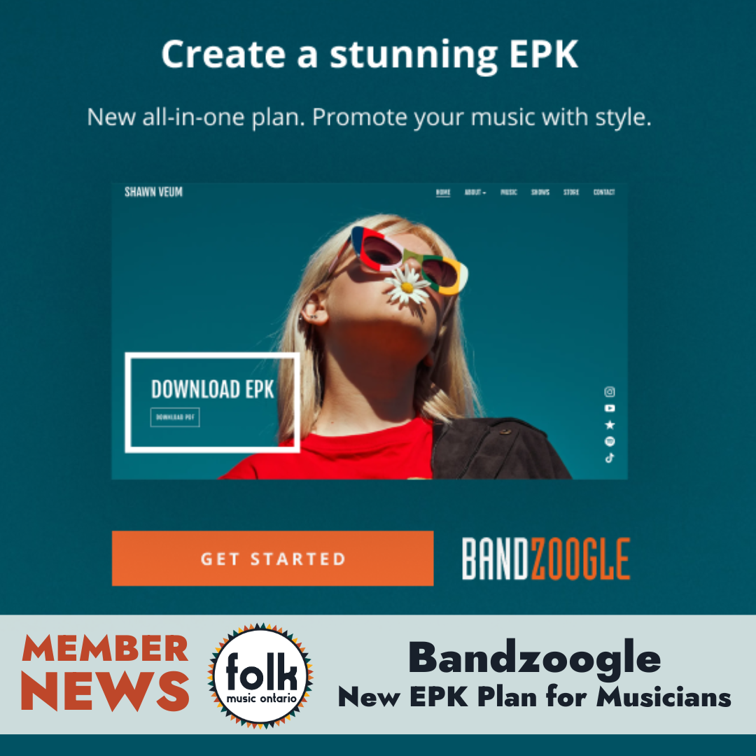 Bandzoogle launches new EPK Plan for musicians