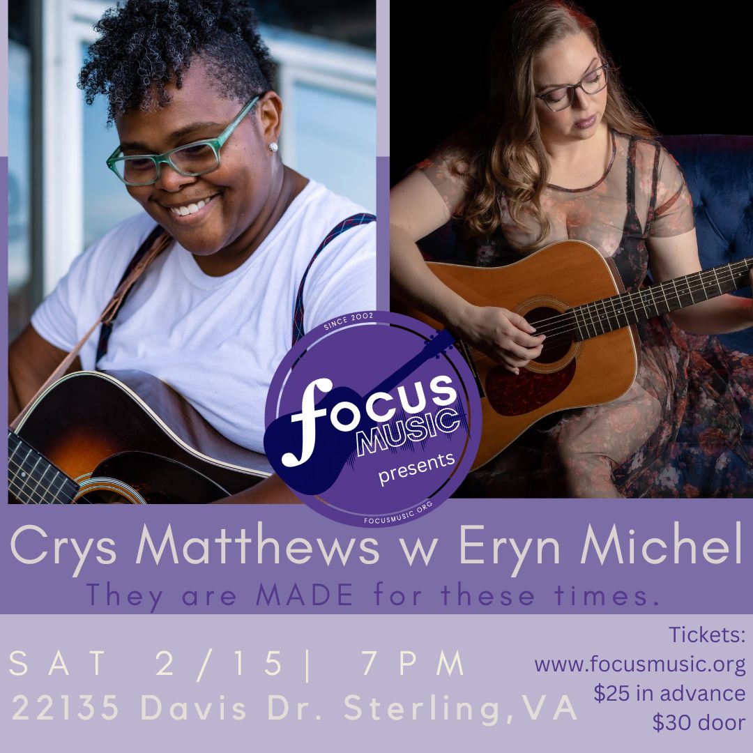 FocusMusic : Saturday w Crys Matthews & Eryn Michel | Sunday w ...