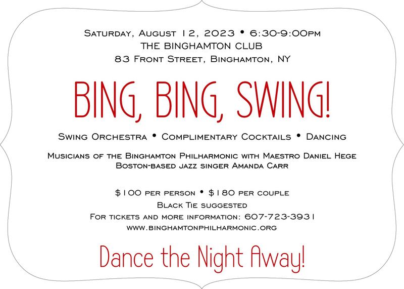 Binghamton Philharmonic Orchestra - Bing Bing Swing!