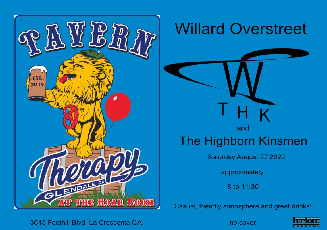 Willard Overstreet and The Highborn Kinsmen - Shows