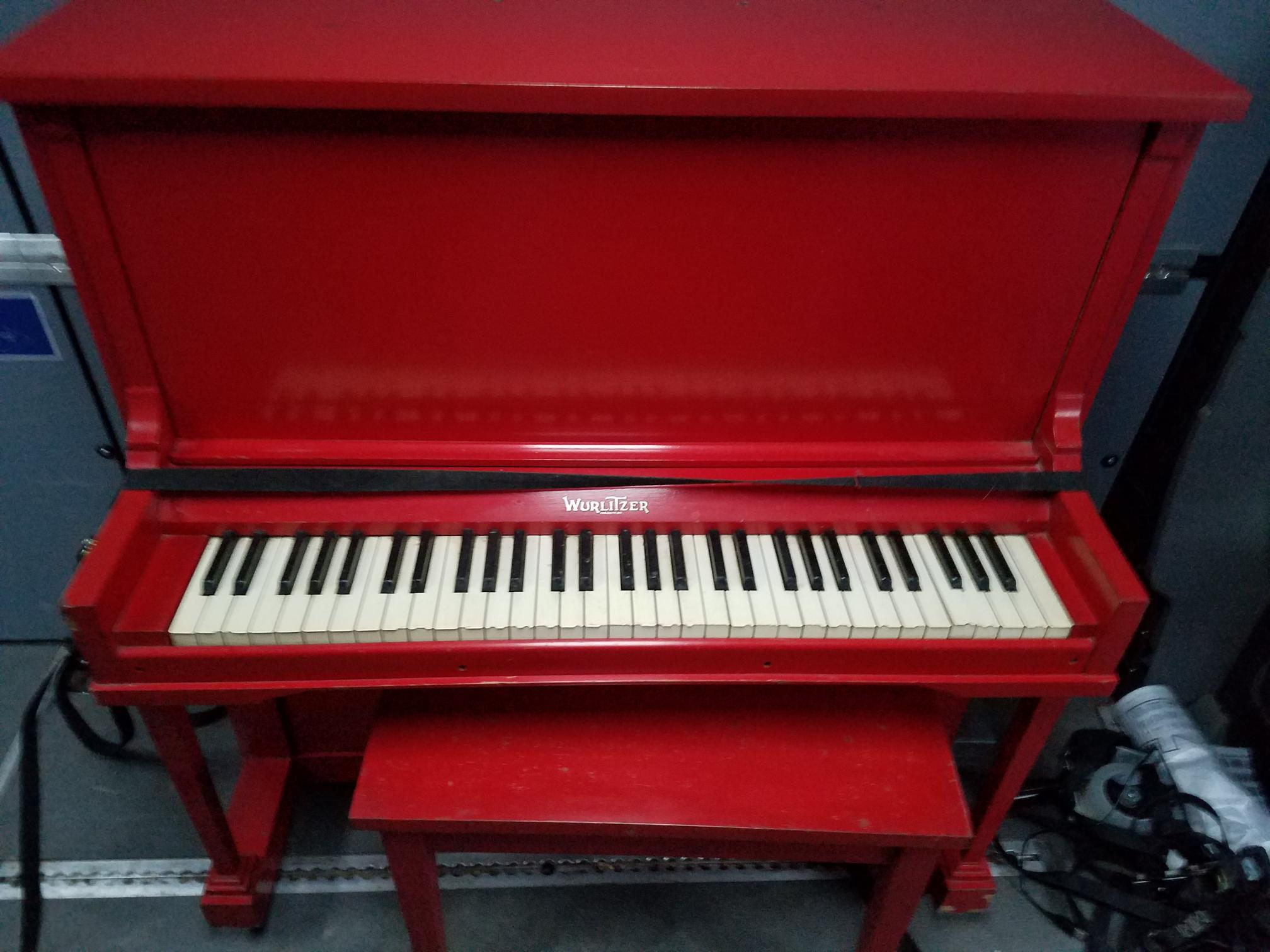 1938 Wurlitzer 61 key mini piano and bench - Nashville Piano Rescue