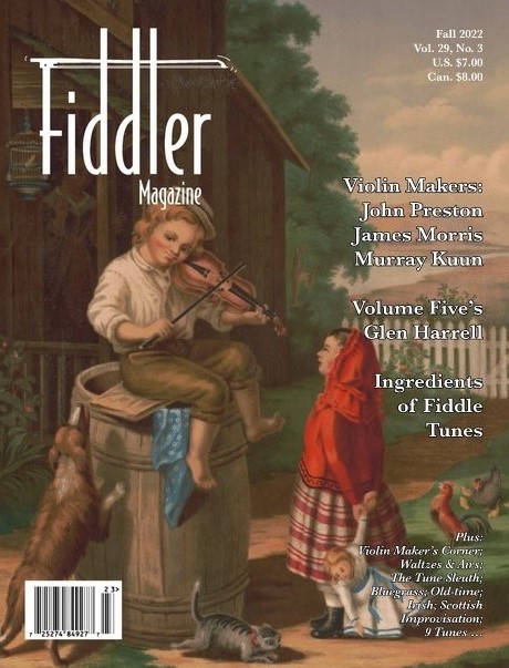 Glen Harrell featured in Fiddler Magazine Fall 2022 issue