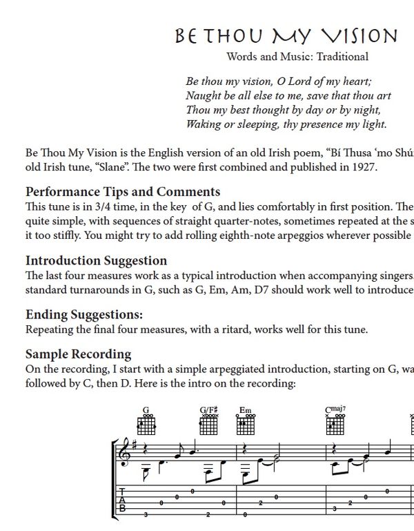 Guitar Chords Be Thou My Vision