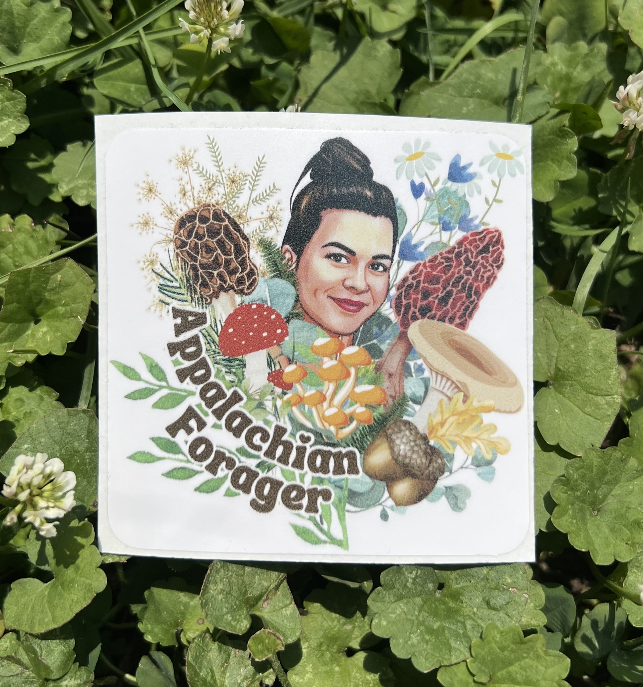 Appalachian Forager Face Sticker - Appalachian Forager