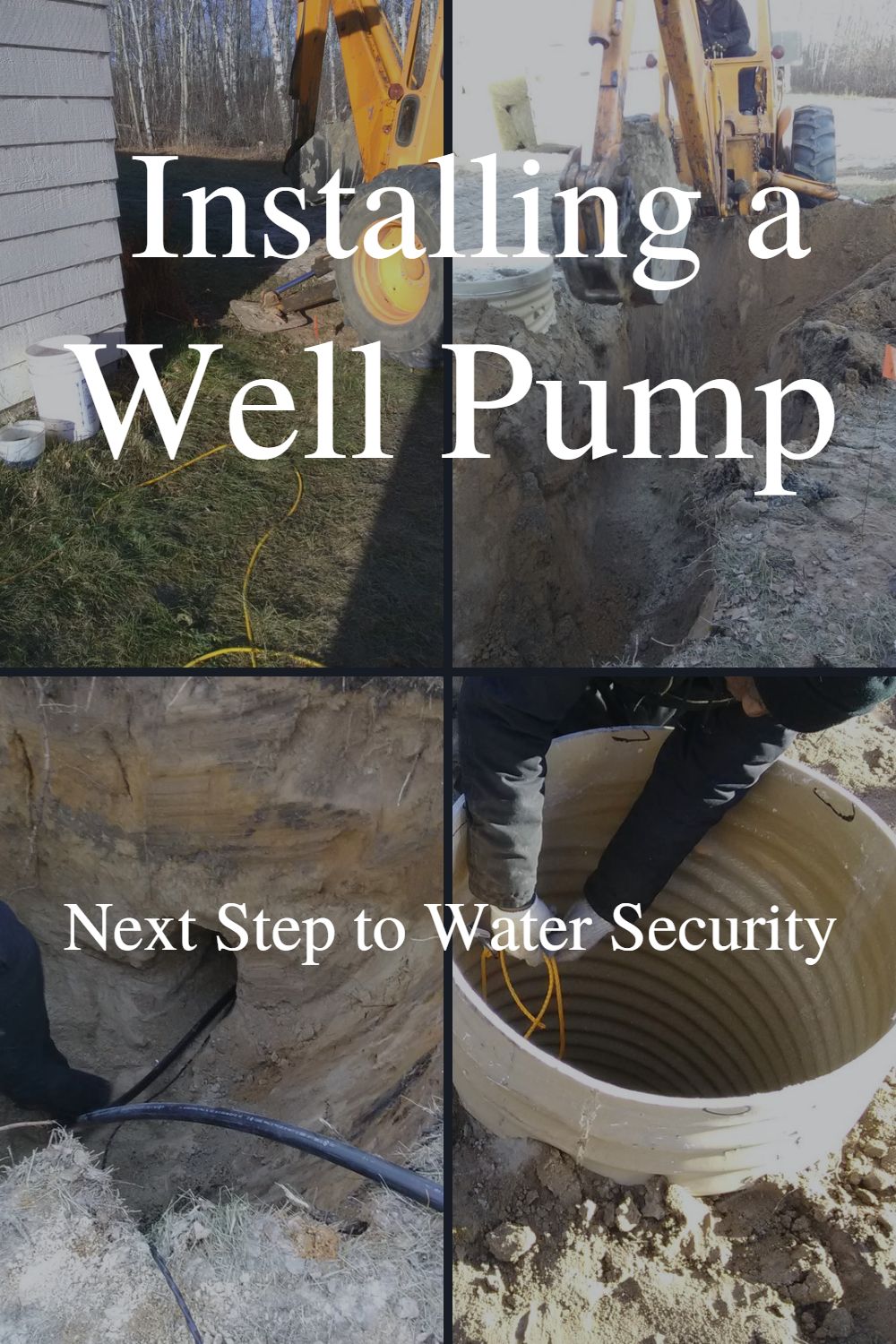 For use on the Homestead the new well requires Well Plumbing! The next ...