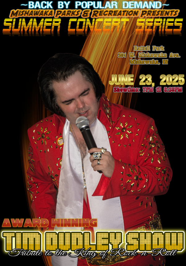 Tim Dudley Show (Elvis Tribute Artist) - Show Dates