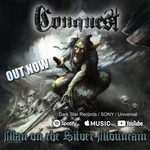 MAJOR ANNOUNCEMENT: CONQUEST @ Conquestmetal Release Man on the Silver ...