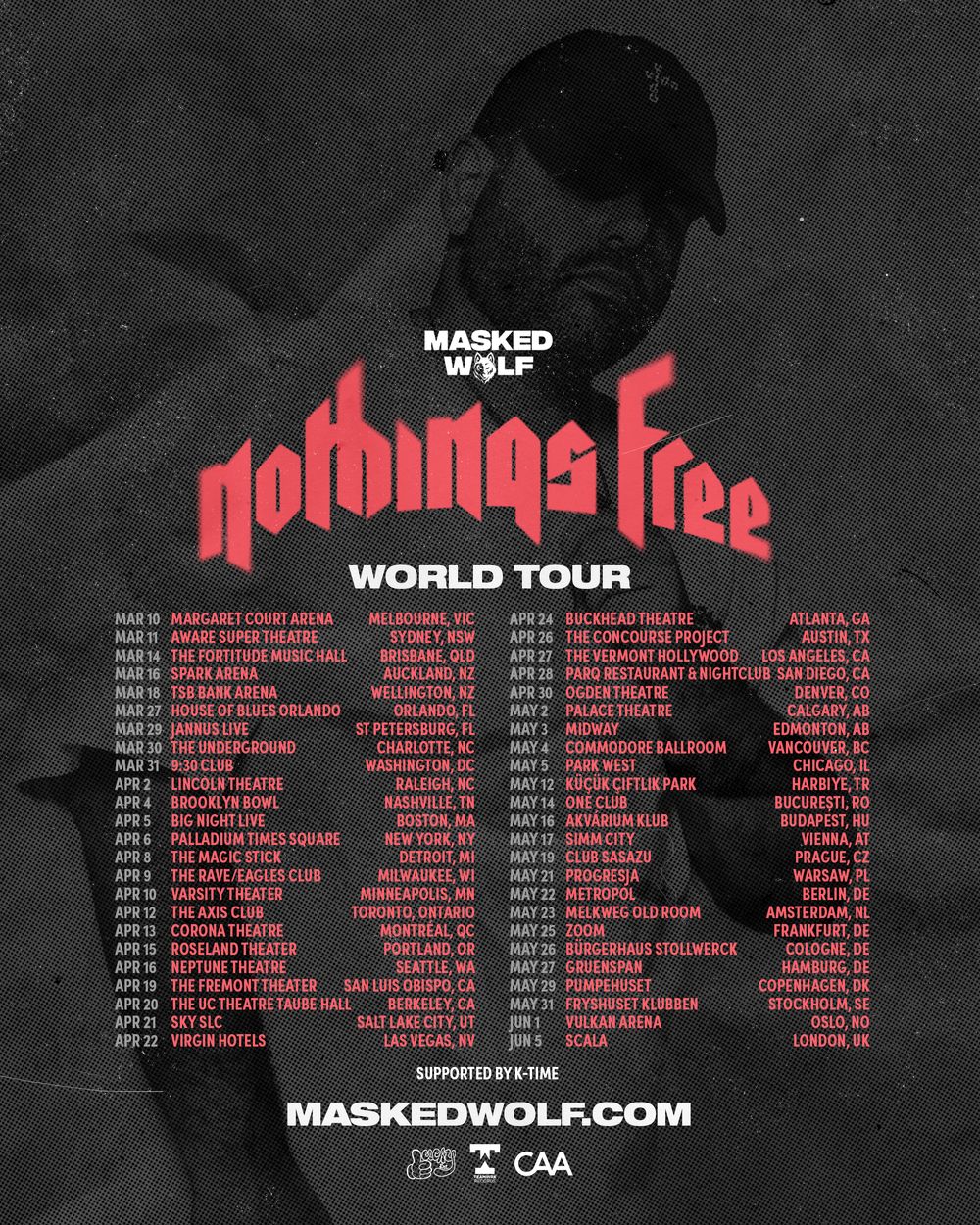 Masked Wolf - Nothings Free Tour