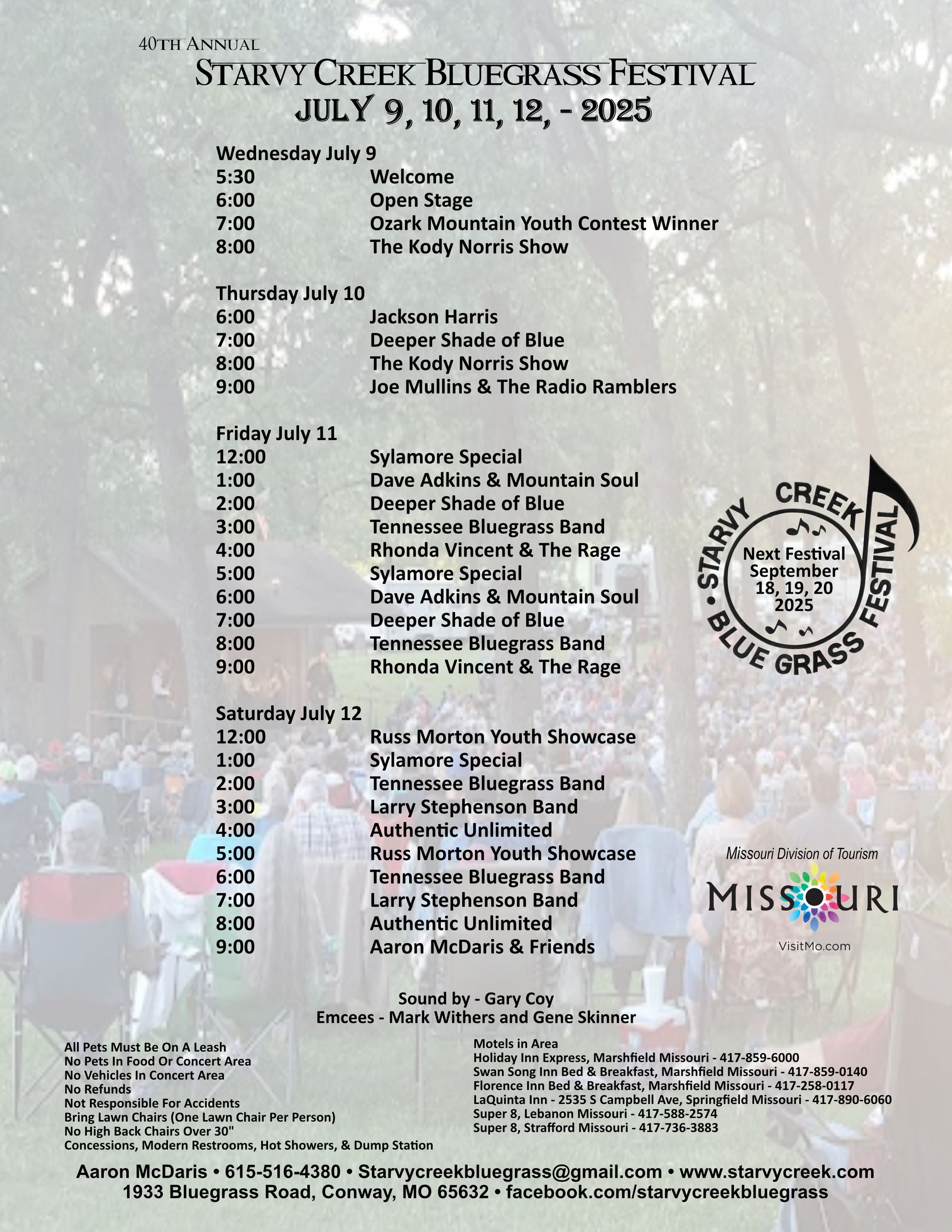 Starvy Creek Bluegrass Festival