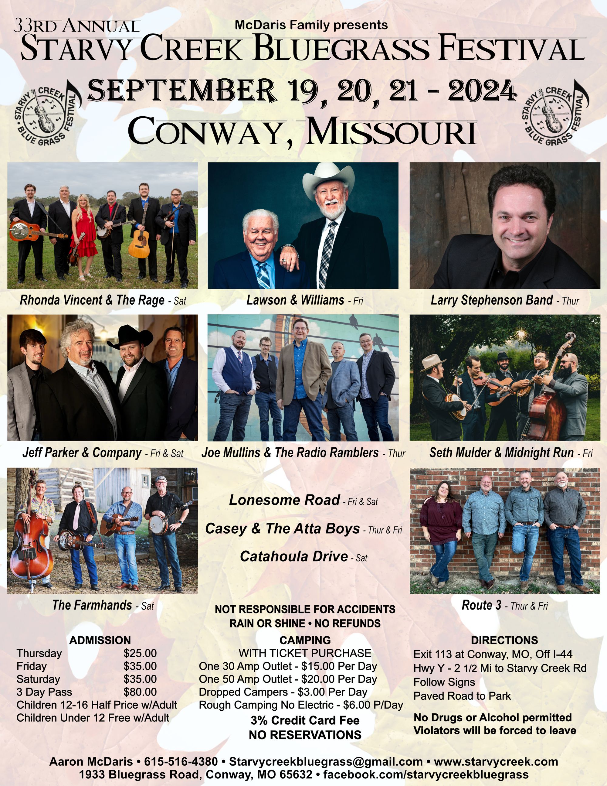 Starvy Creek Bluegrass Festival - September Festival