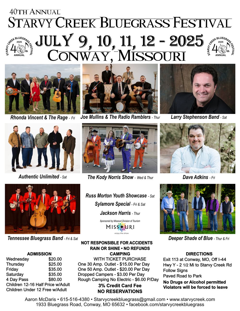 Starvy Creek Bluegrass Festival - July Festival