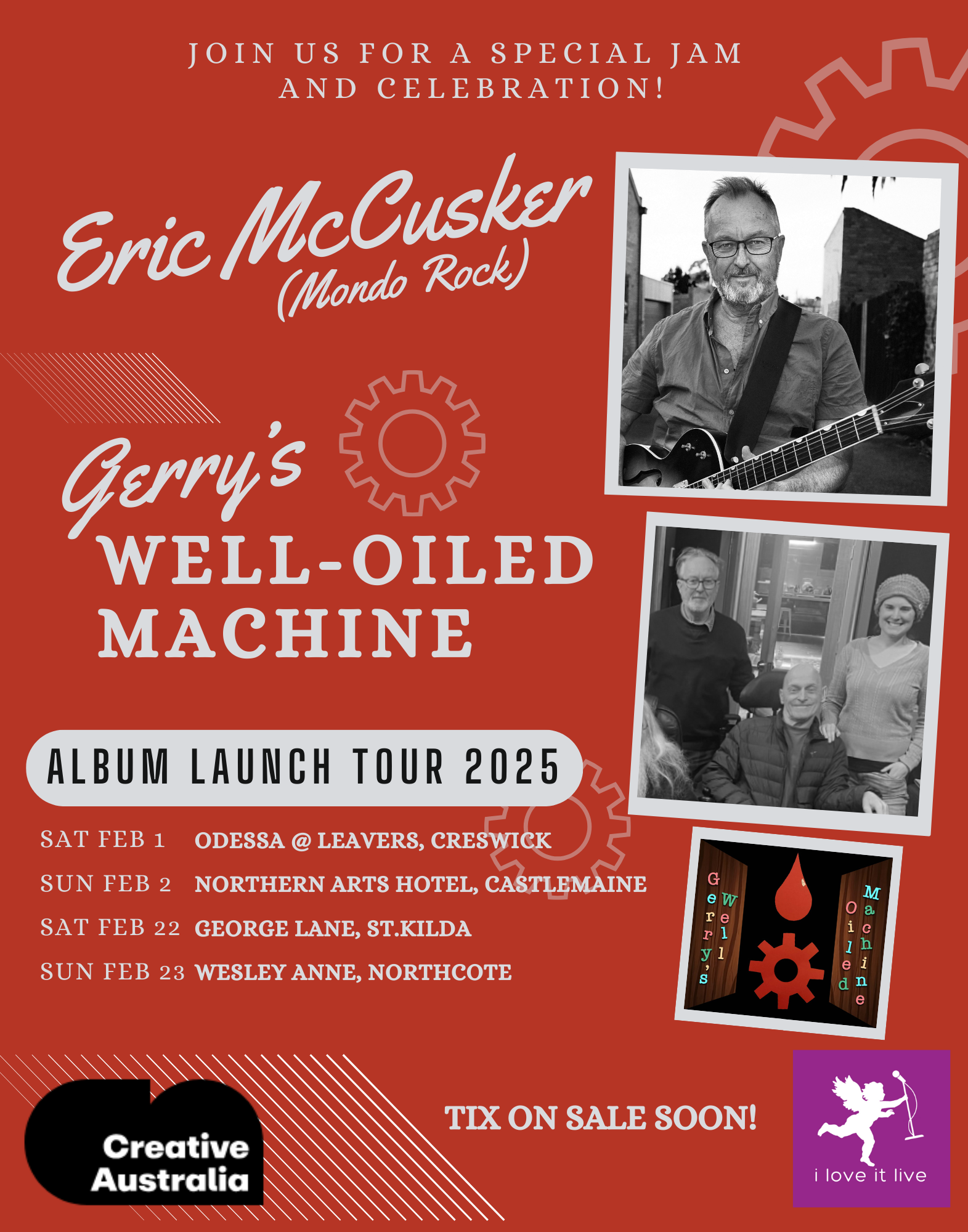 ANNOUNCING OUR ALBUM LAUNCH VIC TOUR!