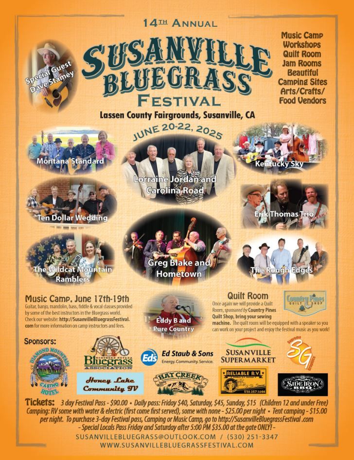 Susanville Bluegrass Festival - Festival Flyers