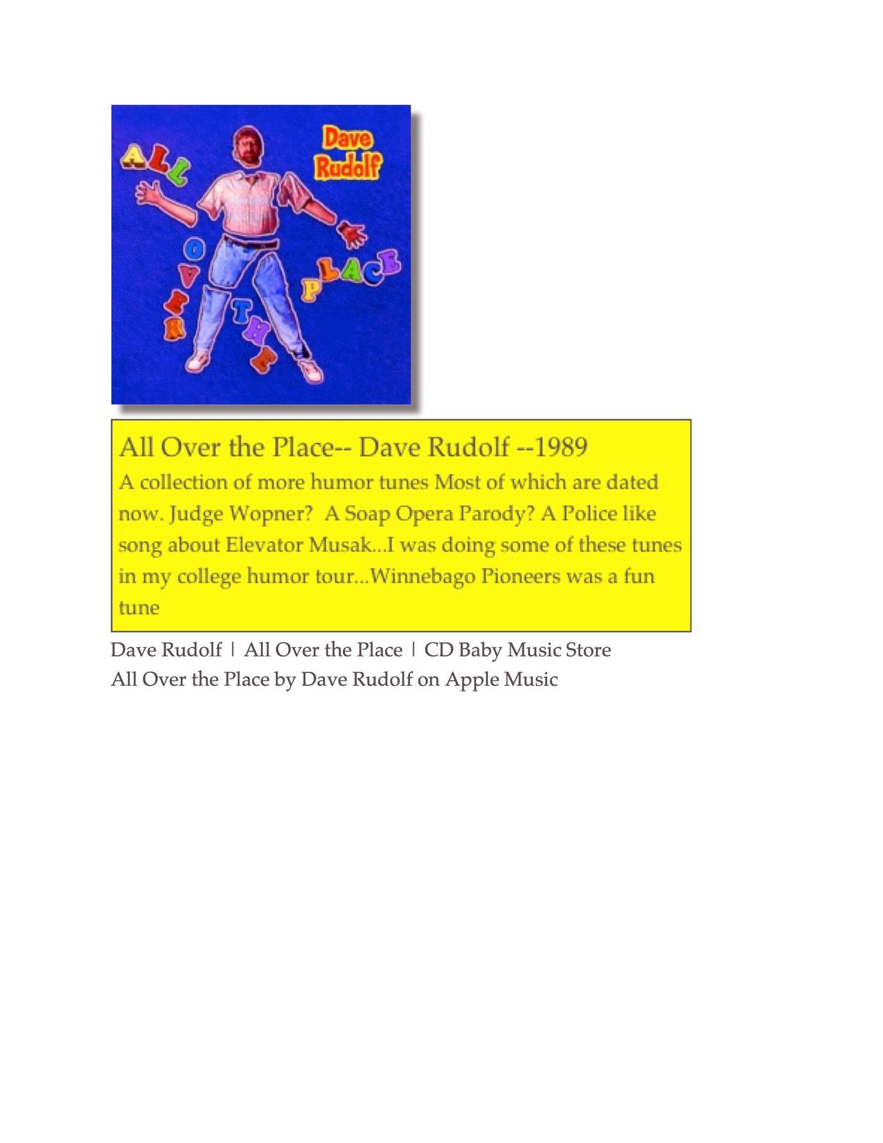 Dave Rudolf - Discography