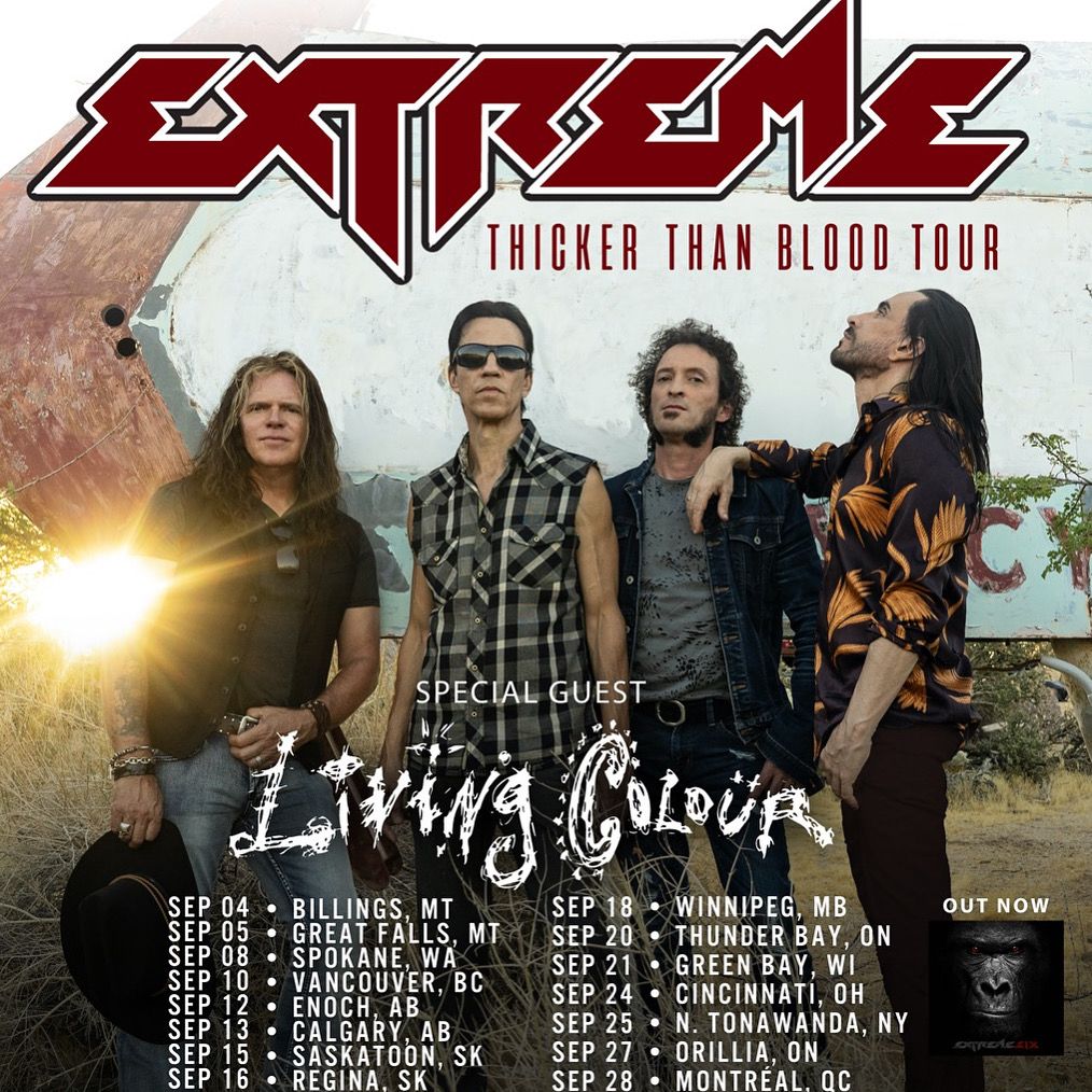 Extreme w/ Living Colour Fall 2024 CANADA/US tour