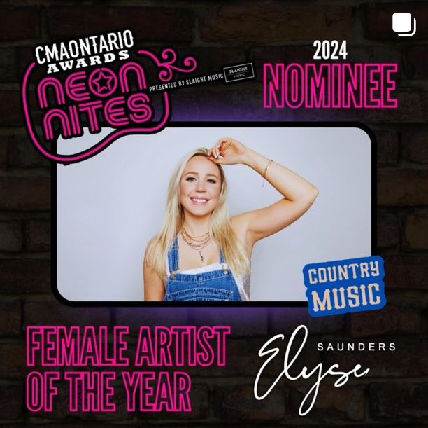 Elyse is Female Artist of the Year nominee and performer at the 2024 ...
