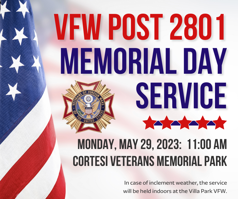Villa Park VFW Post 2801 - MEMORIAL DAY