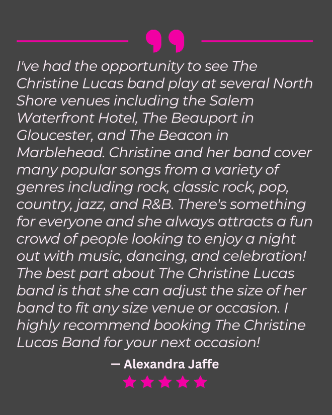 Christine Lucas Band | Live Music for Weddings, Events & Parties