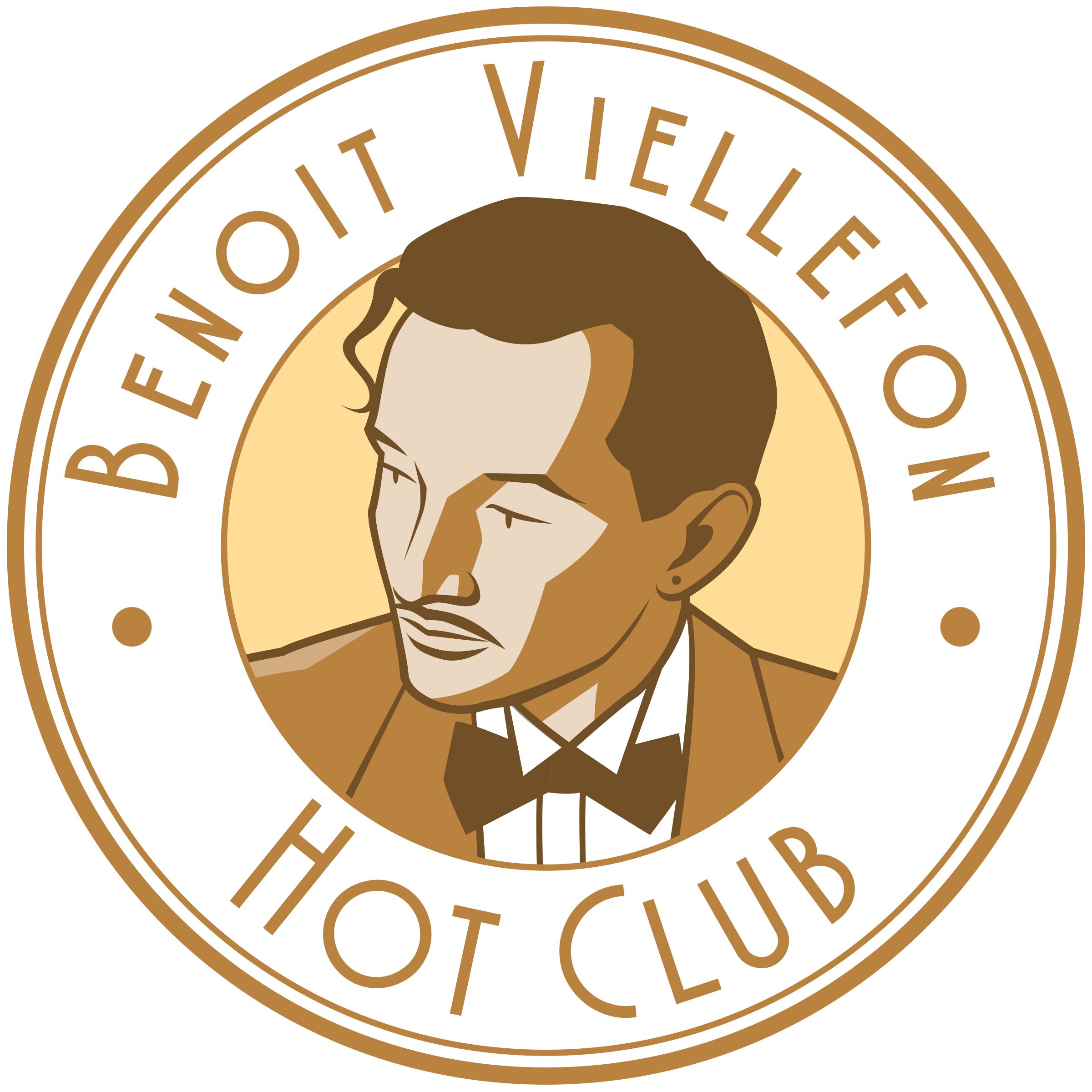 Benoit Viellefon 1920 1930 1940 swing Orchestra and Gypsy Jazz Hot Club