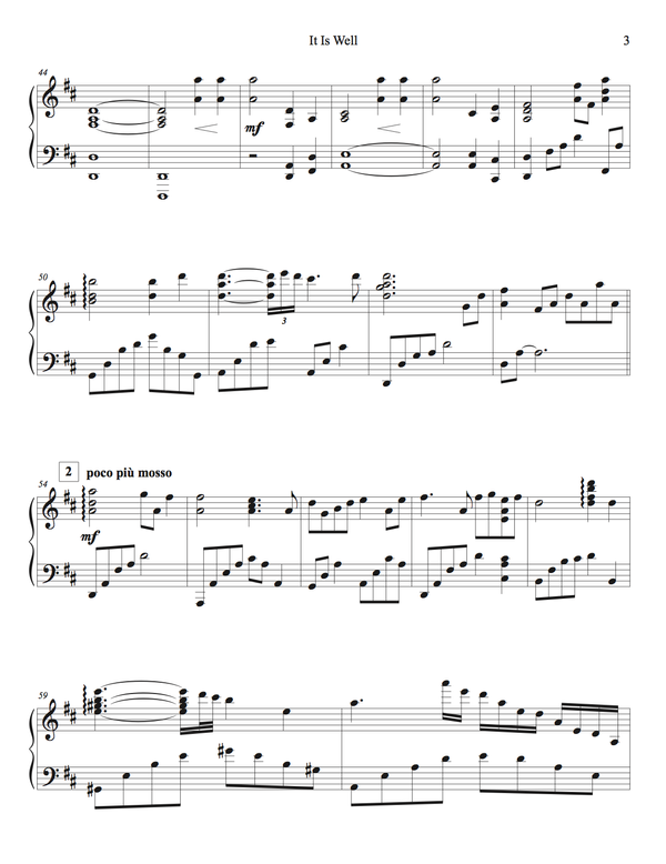 Matt Riley - It Is Well - Piano