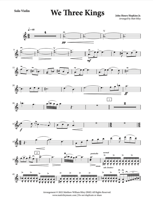 Matt Riley - We Three Kings Cello