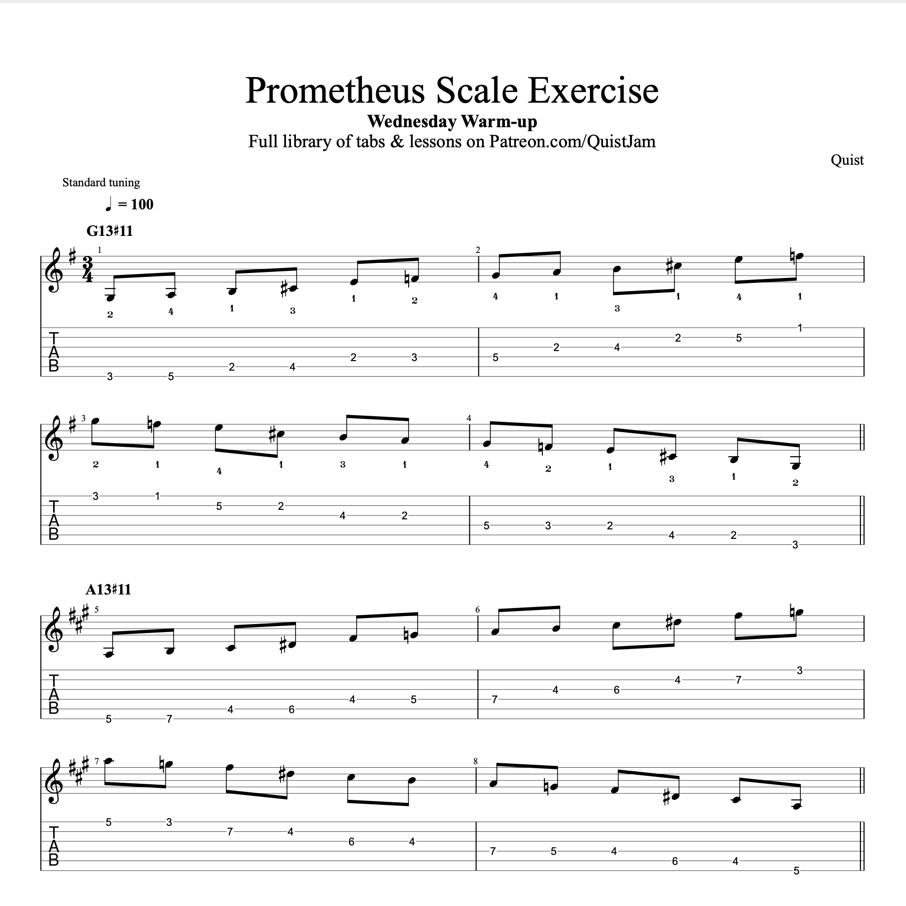 Prometheus Scale Exercise - Scriabin's Awesome 'Mystic Chord ...
