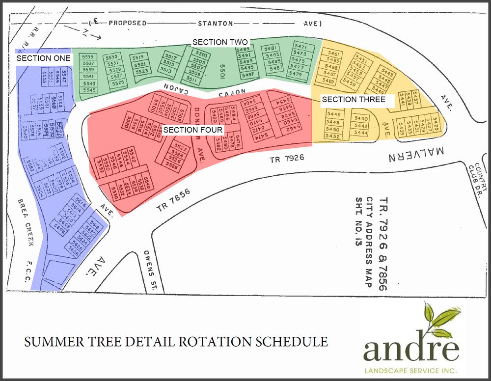 SummertreeVillage - Landscaping Maintenance Schedule