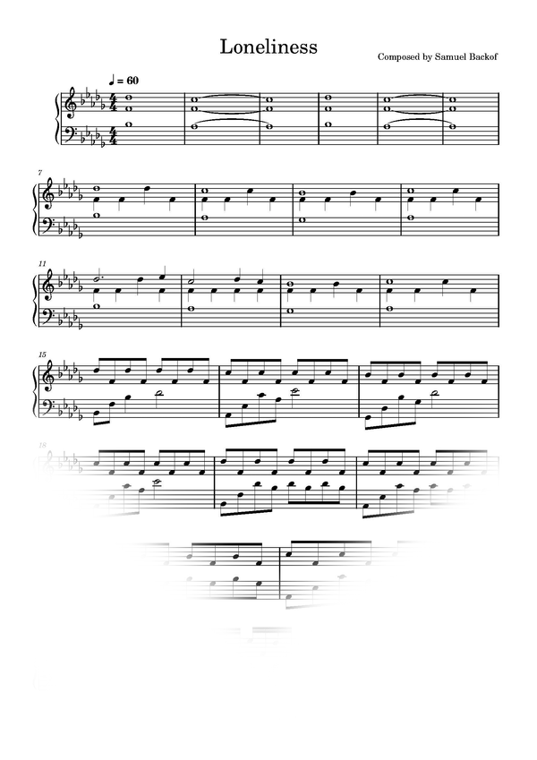 Samuel Backof - Sheet Music