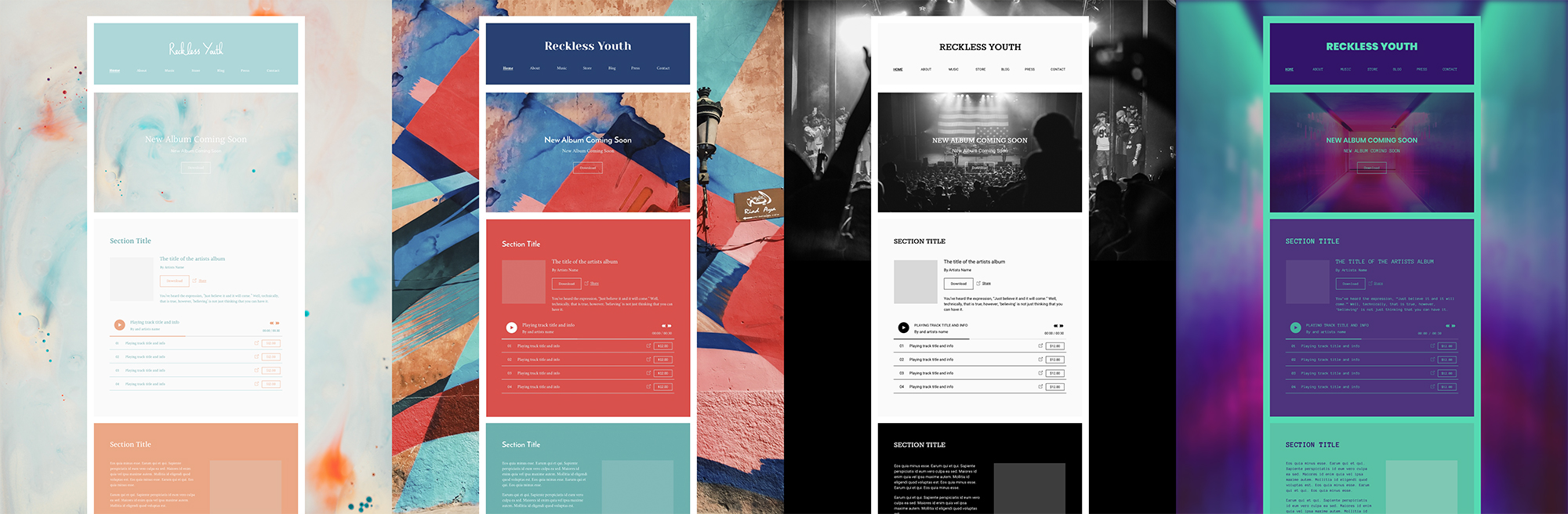 New website template: Echo | Bandzoogle Blog