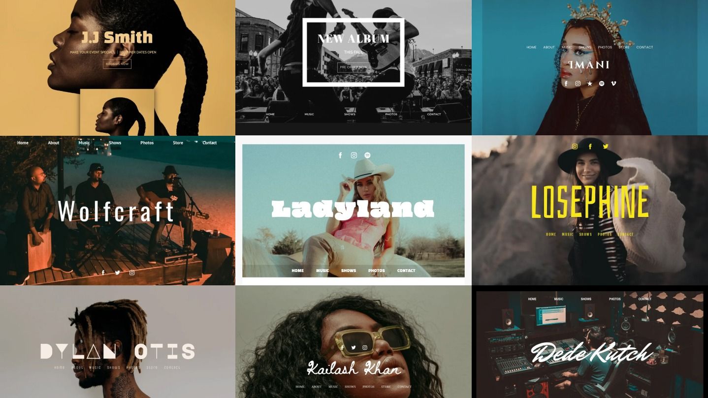 11 of our favorite music website templates | Bandzoogle Blog