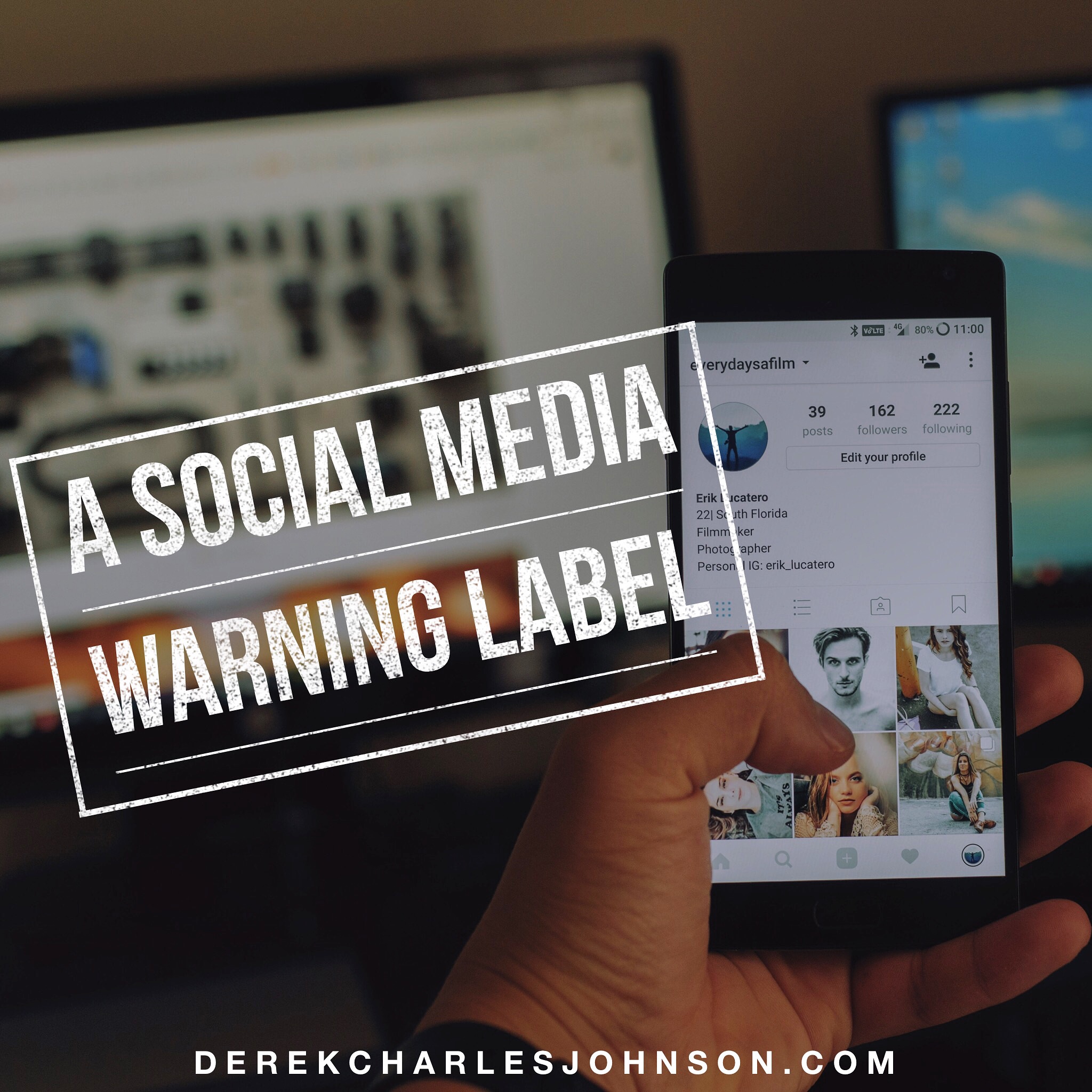 A Social Media Warning Label