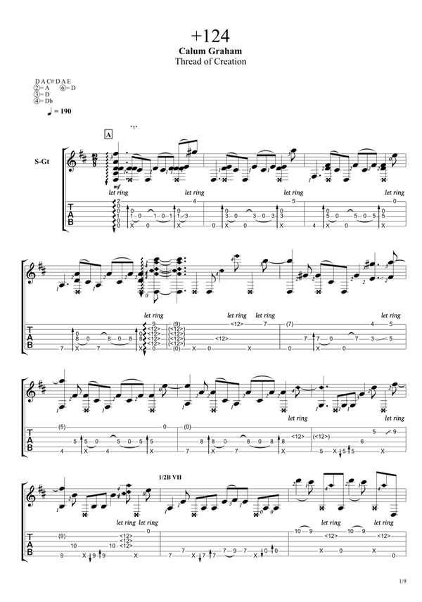 Calum Graham Homepage - GUITAR TABS