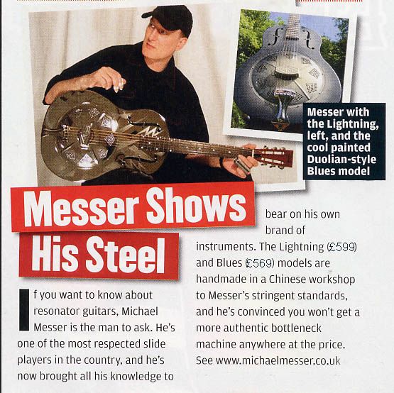 Michael Messer - About MM Guitars
