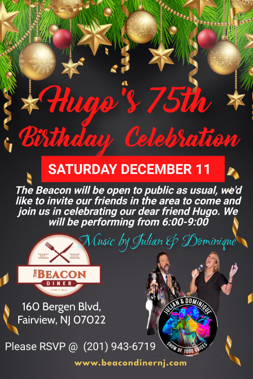 THIS SATURDAY WE WILL BE IN FAIRVIEW NJ 6-9