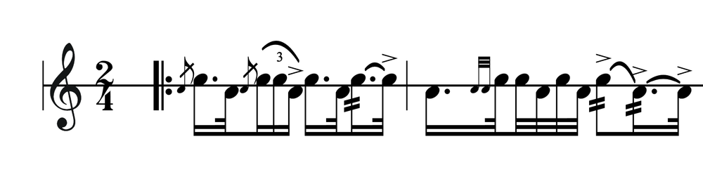 Pipe Band Drummer - March Theory and Rhythm Syllables