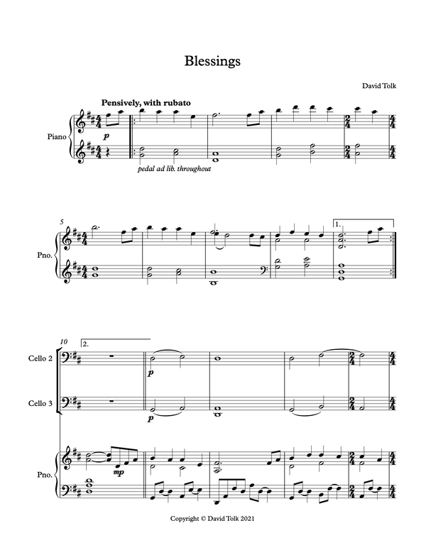 David Tolk - New Age Piano - Sheet Music