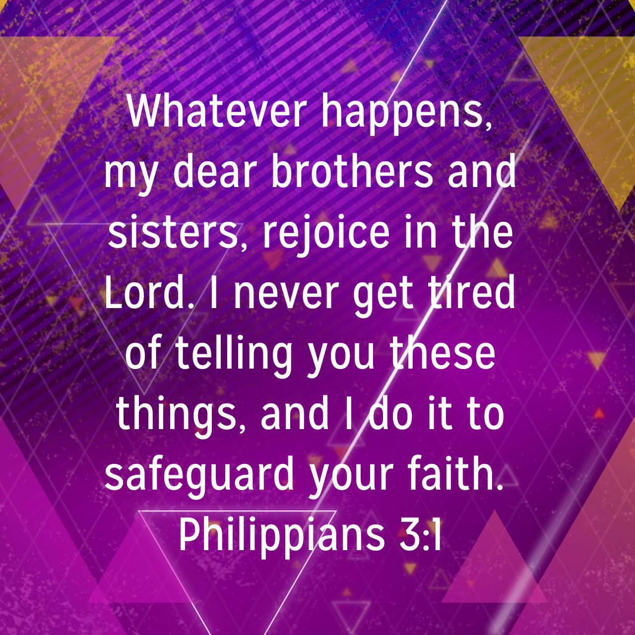 Philippians 3:1 NLT - Pastor Daniel