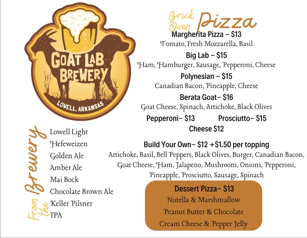 The Grove Comedy Club - Menus