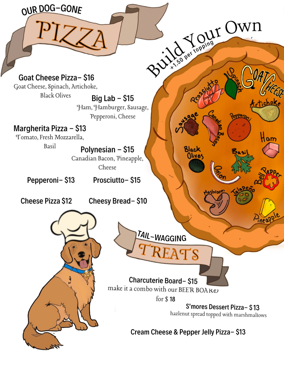 The Grove Comedy Club - Menus