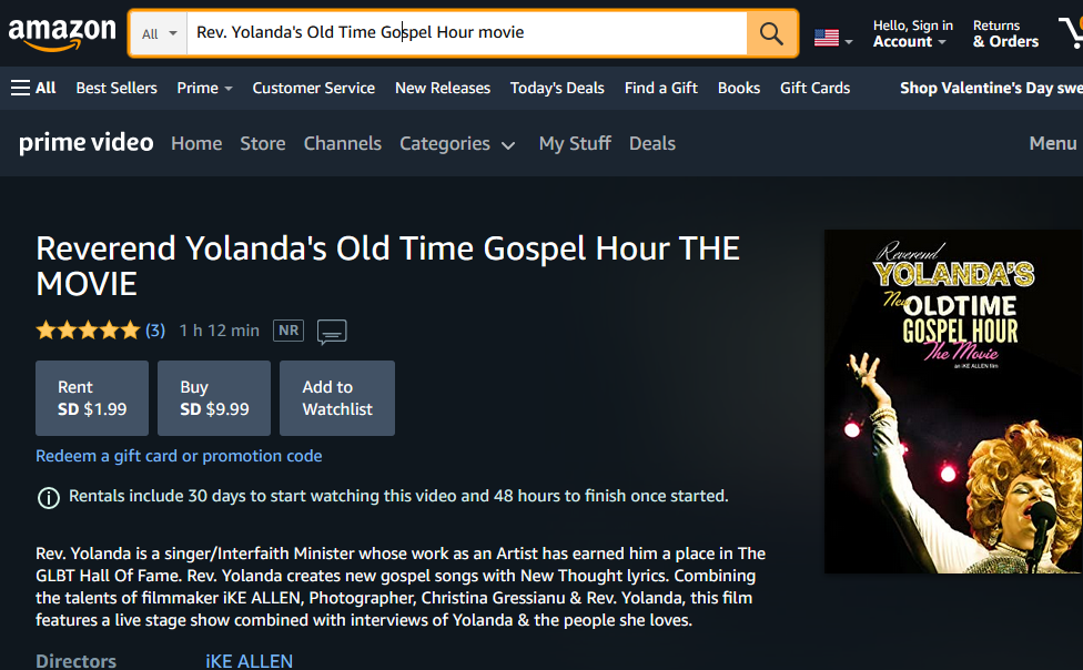 REV. YOLANDA - Actor