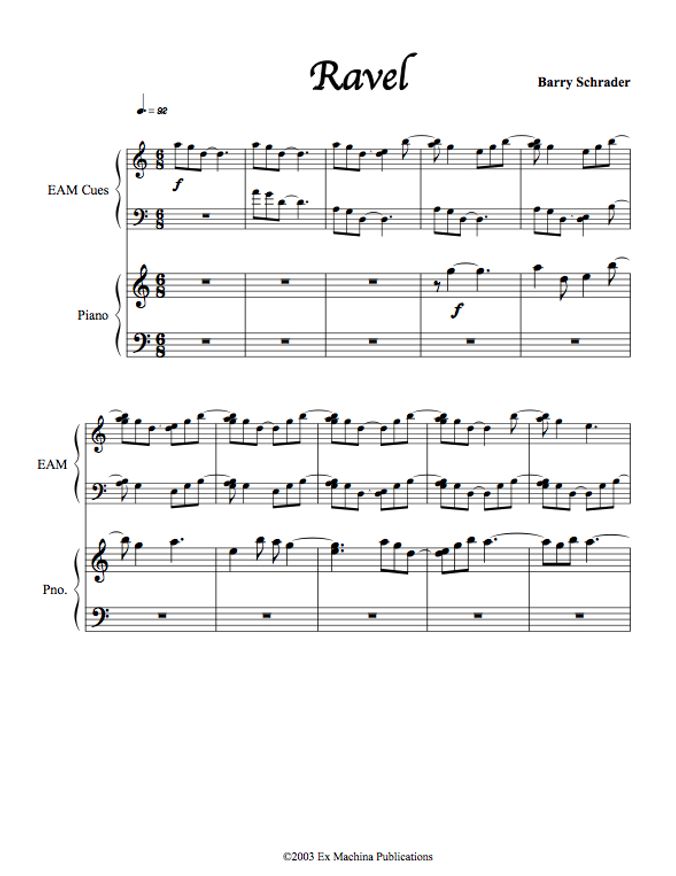 Barry Schrader - Ravel for piano and electronics