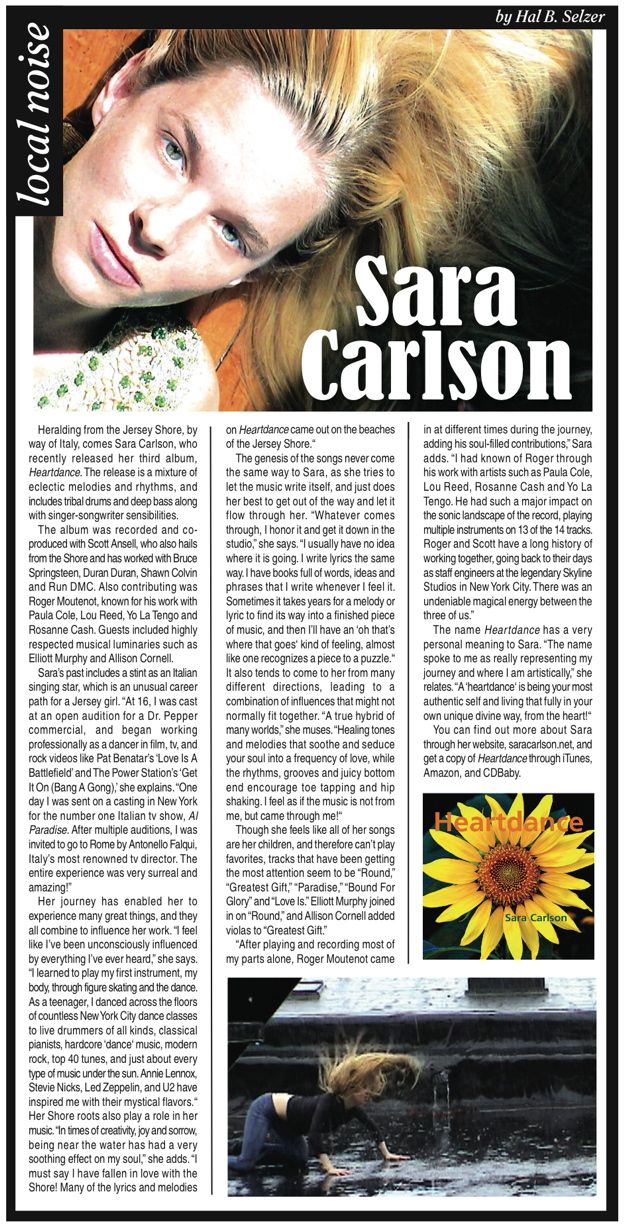 Sara Carlson music dance art - Press