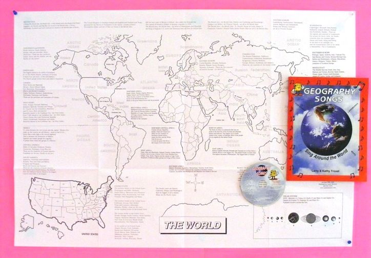 Kathy Troxel / Audio Memory (800)365-SING call to order - World Map ...