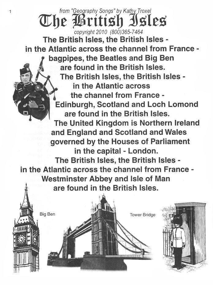 Kathy Troxel / Audio Memory (800)365-SING call to order - Geography ...