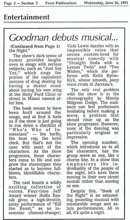 Louis Rosen - BOOK OF THE NIGHT - Press