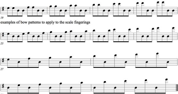 Scales on One String For the Double Bass Lesson