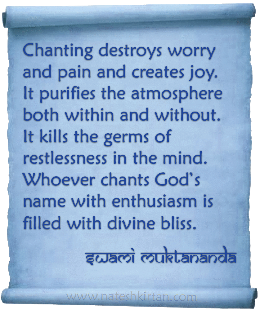 Natesh - 54 Quotes on Chanting