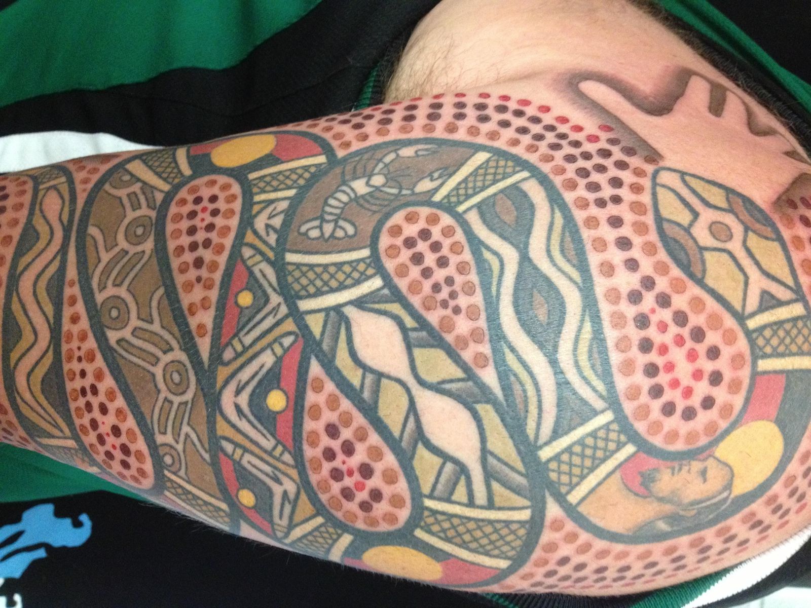 Australian Aboriginal style tattoos