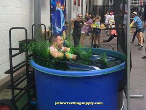 jellowrestlingsupply - How to fill a dunk tank with Slime?